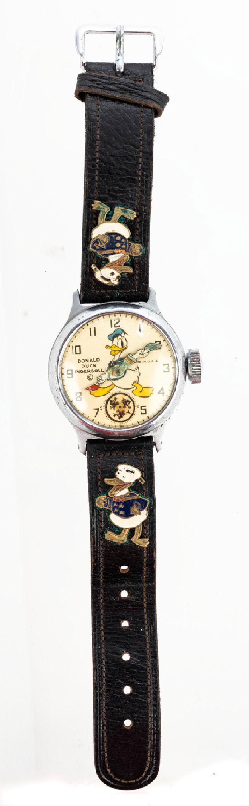 Rare 1935 Walt Disney Donald Duck Watch by Ingersoll with Donald Duck ...