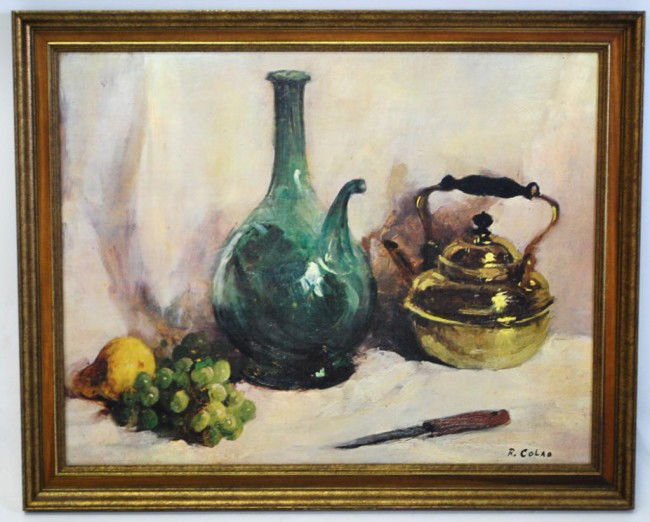 105: Rudolph Colao Still Life Painting, OOC