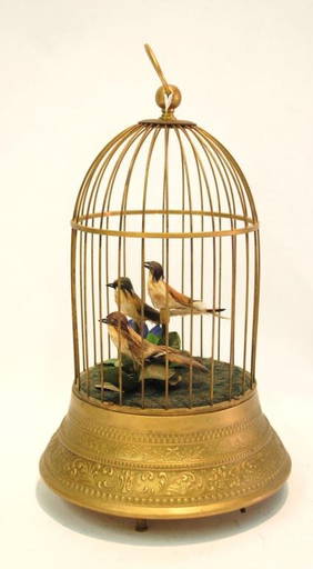 Victorian Birds In Cage Automaton