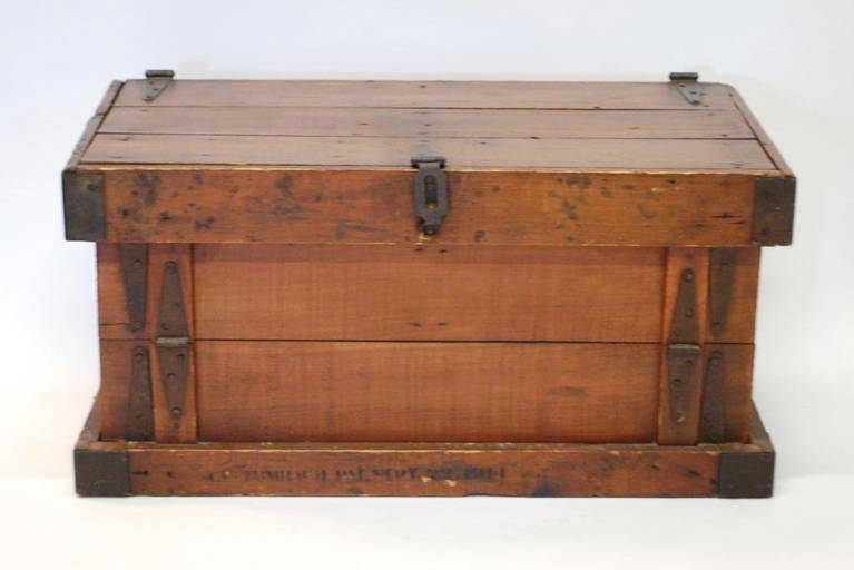 Collapsible Antique Wood Crate