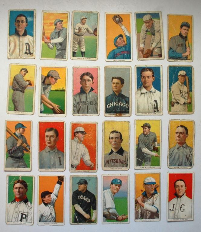 Circa 1910, 24 Baseball Cigarette Cards