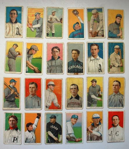 Circa 1910, 24 Baseball Cigarette Cards