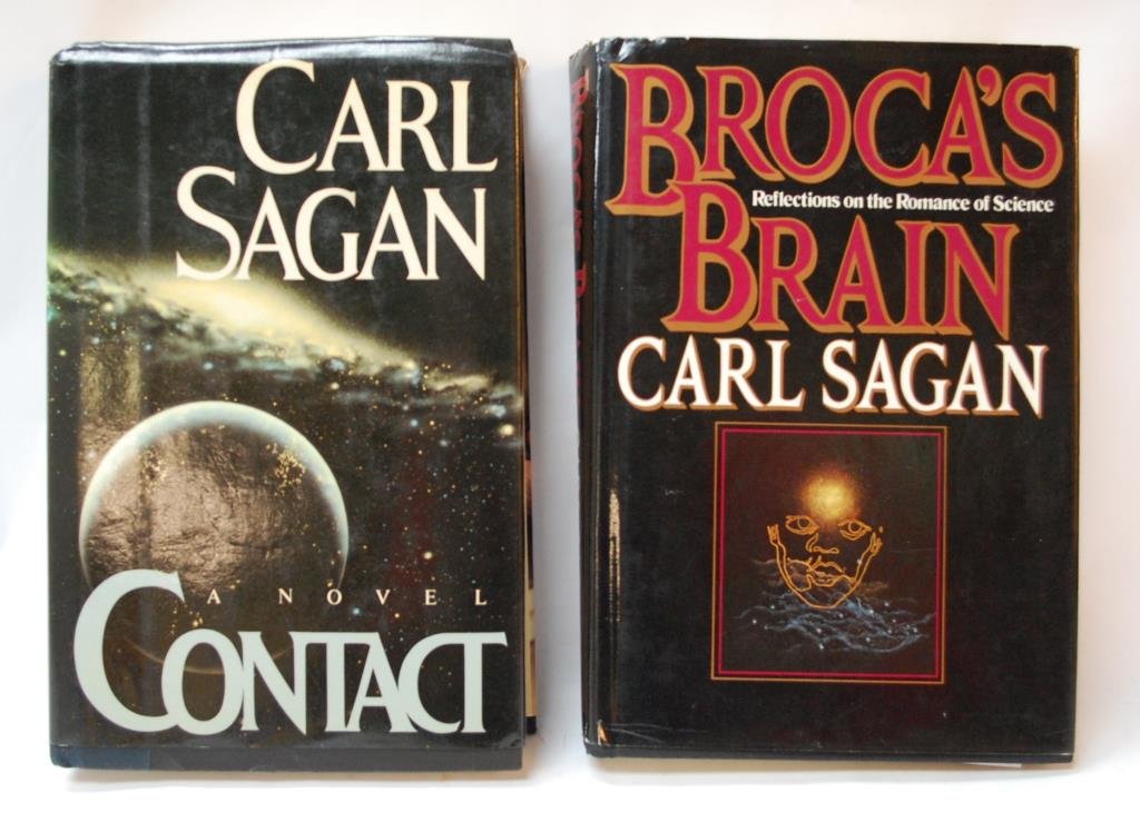 Two Carl Sagan Signed 1st Edition Books