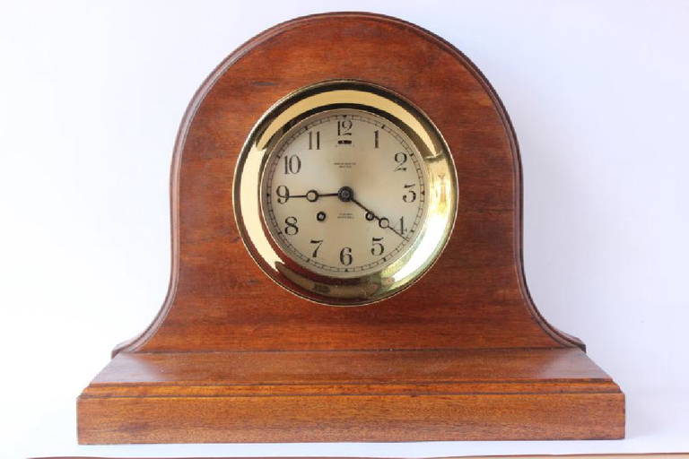 American Mounted Max Kuner Co Ships Clock,