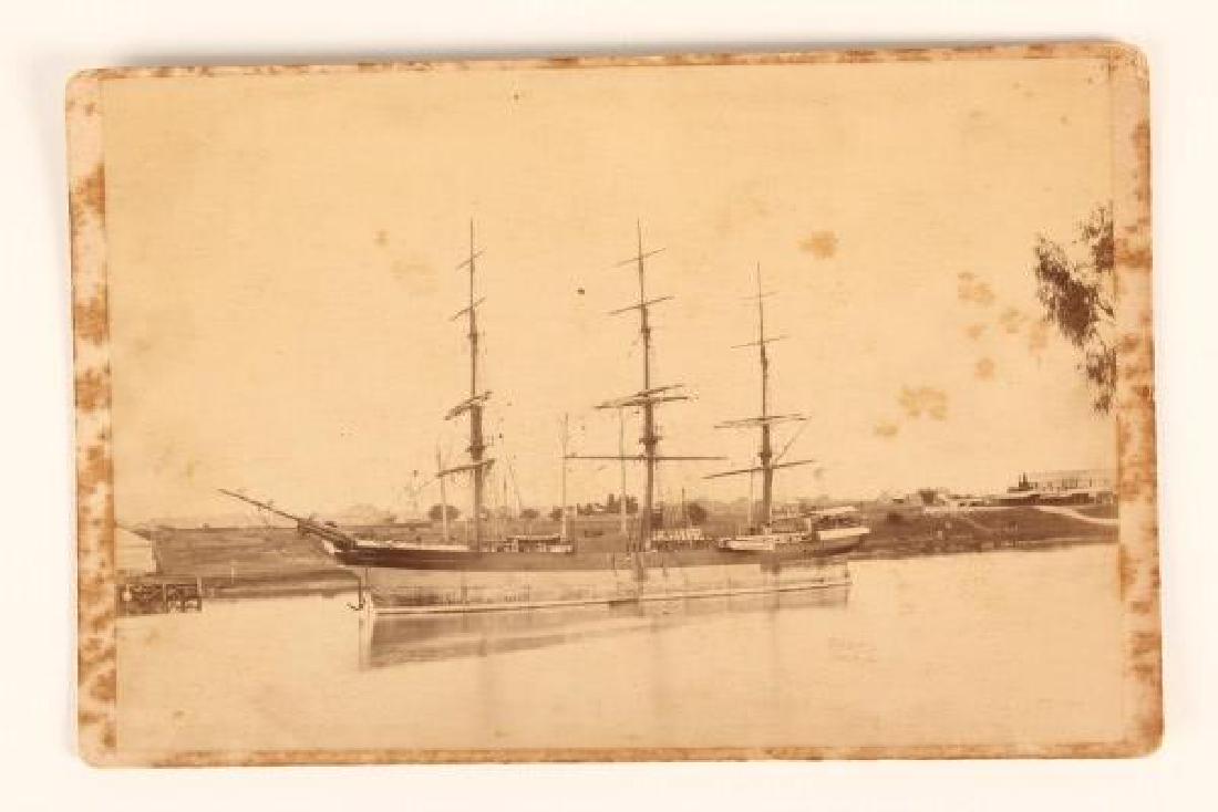 Early Australian Photograph of Sailing Ship in