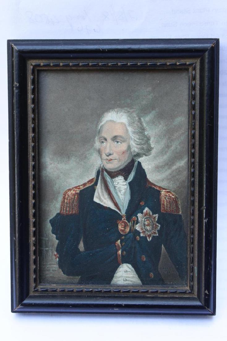 Framed Lord Nelson Baxter Print,