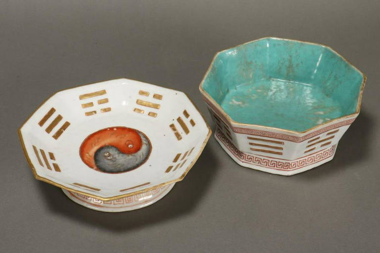Two Chinese Tongzhi Period (1861 18750) Bagua