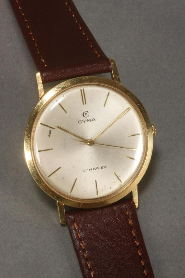 Vintage Cyma Cymaflex 18ct Gold Wristwatch,