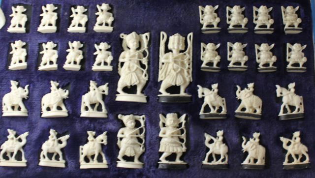 Thai Carved Ivory Chess Set, - Mar 13, 2011 | Aalders Auctions in Australia