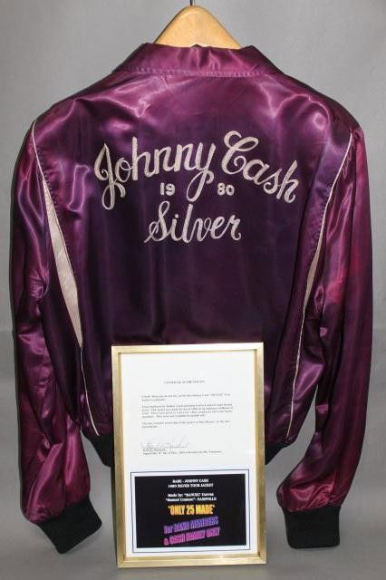 Very Rare Johnny Cash Tour Jacket "silver 1980"