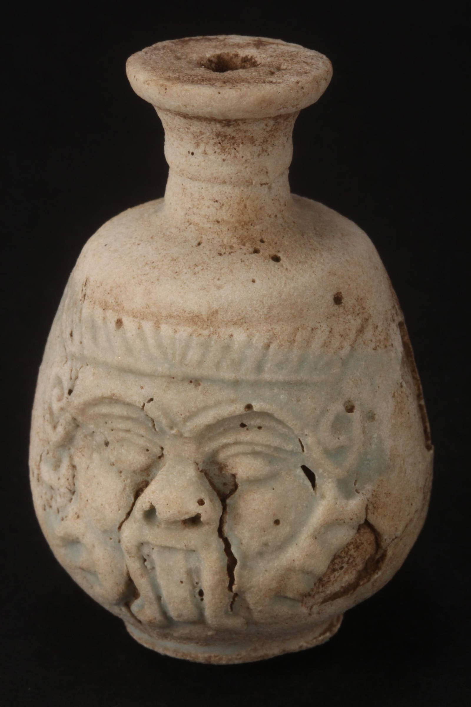Egyptian Bes Kohl Perfume Bottle, Auction