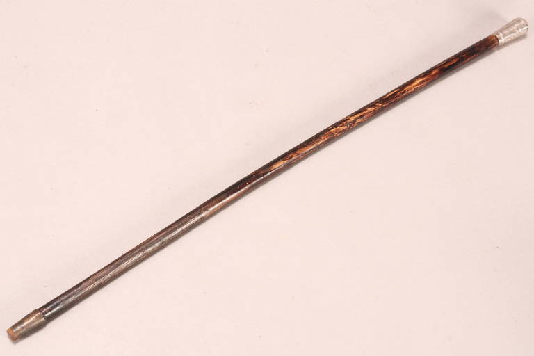 Late Victorian Silver Topped Swagger Stick,