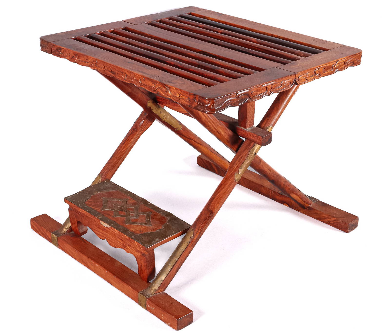 Huanghuali Mazha/folding Stool, Auction