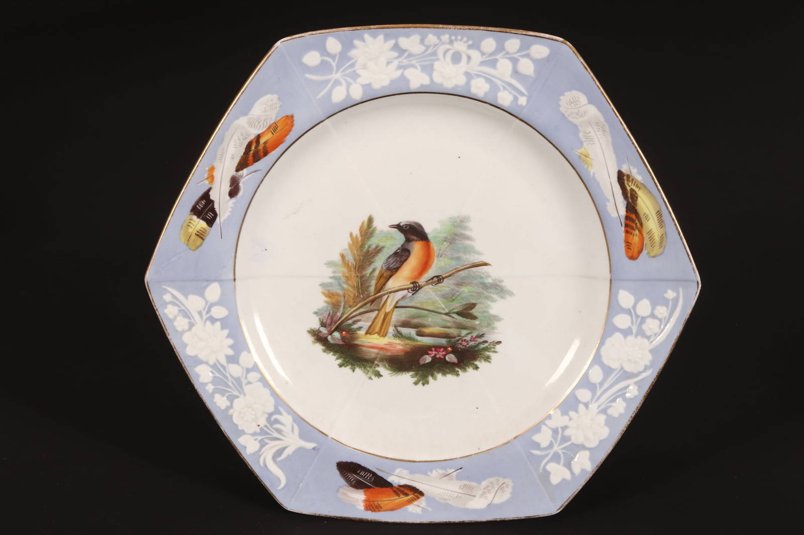 19th Century Spode Porcelain Plate, Auction