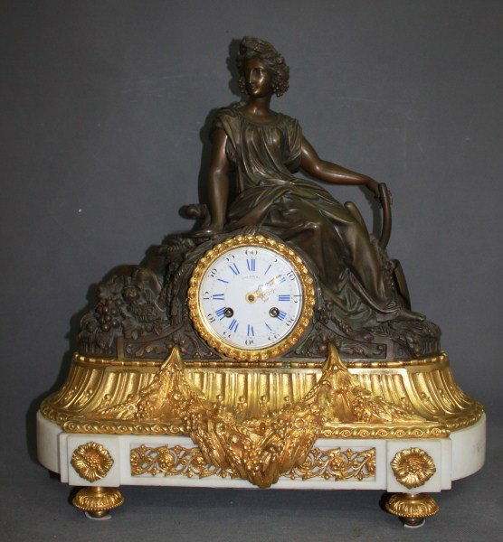 Stunning 19th Century Roblin Paris Ormolu Clock,