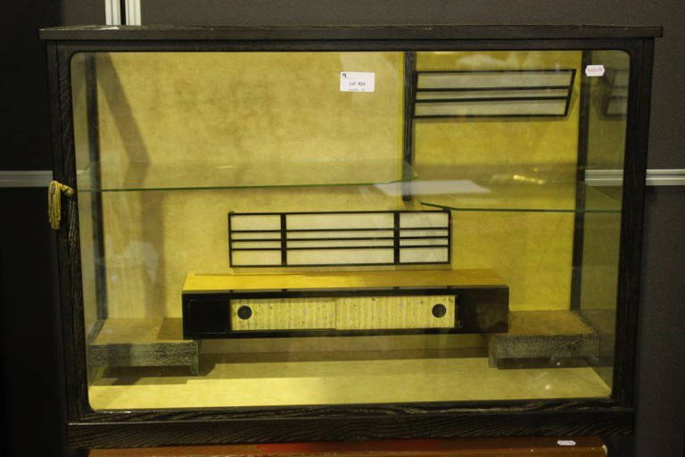 Japanese Glazed Display Case,