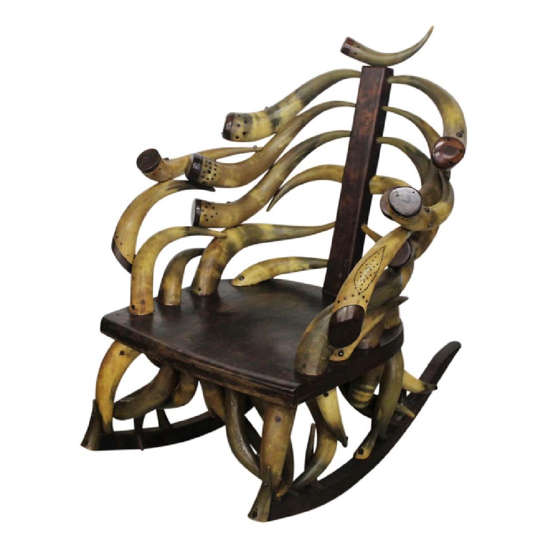 Horn Rocking Chair