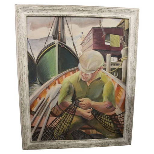 Joseph Kaplan Oil On Canvas