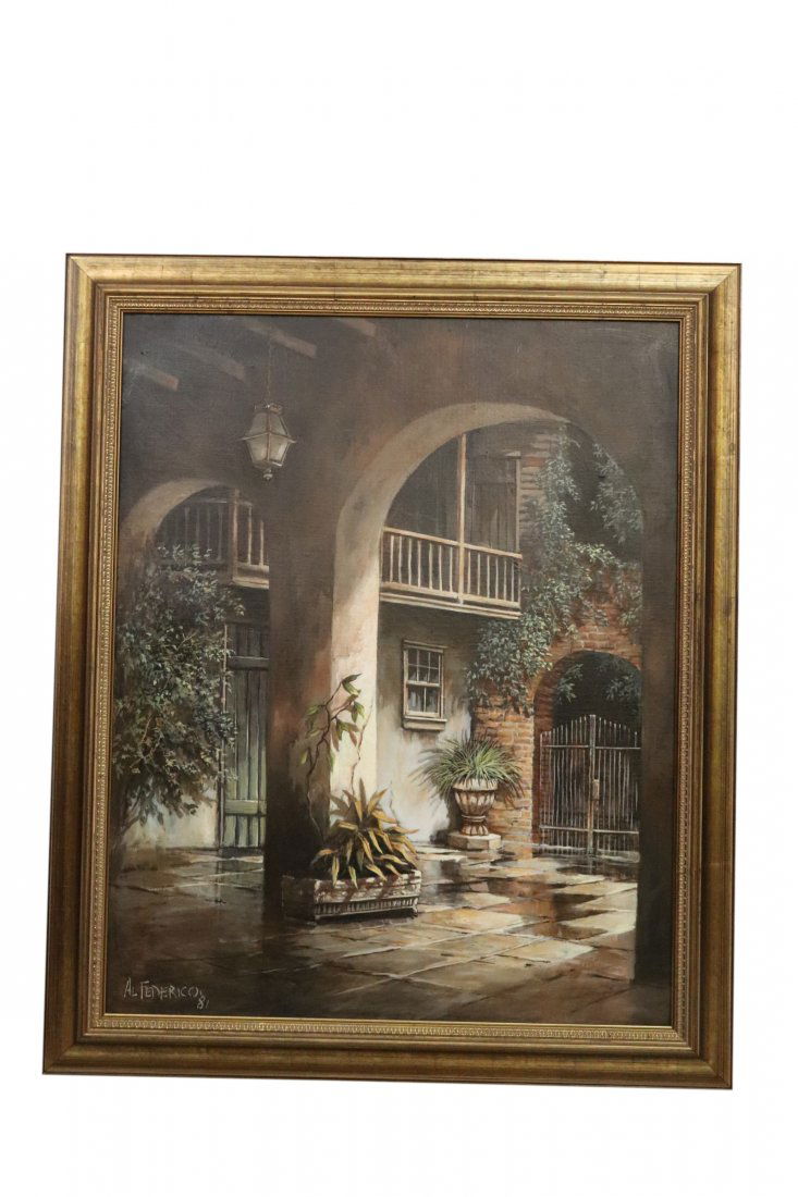 Oil Painting By Al Federico Dated 81