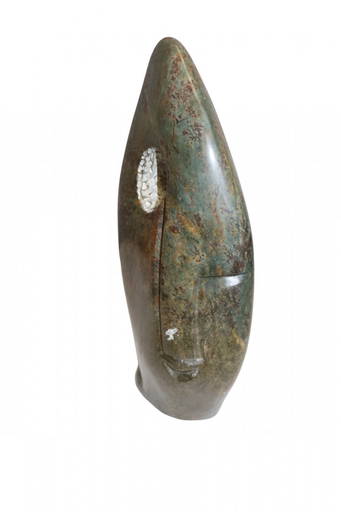 Shona Art Sculpture Head Signed V. Rangisse