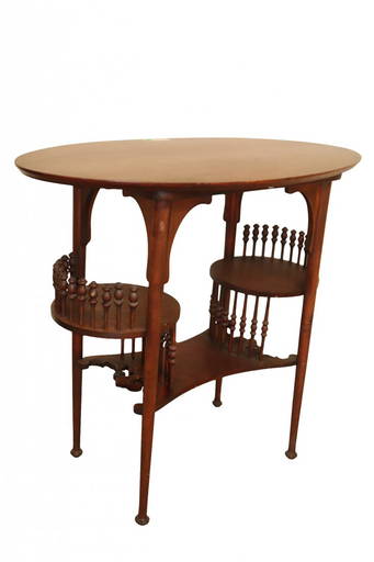 Antique Oval Shape Library Table