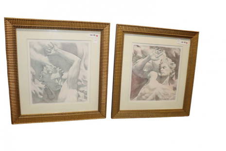 Pair Edward Steichen Signed Art Prints
