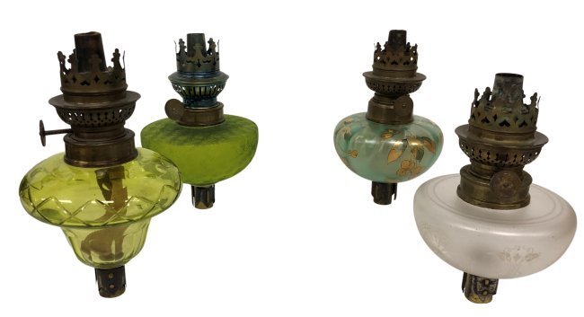 Vintage Oil Lamp Glass Fonts