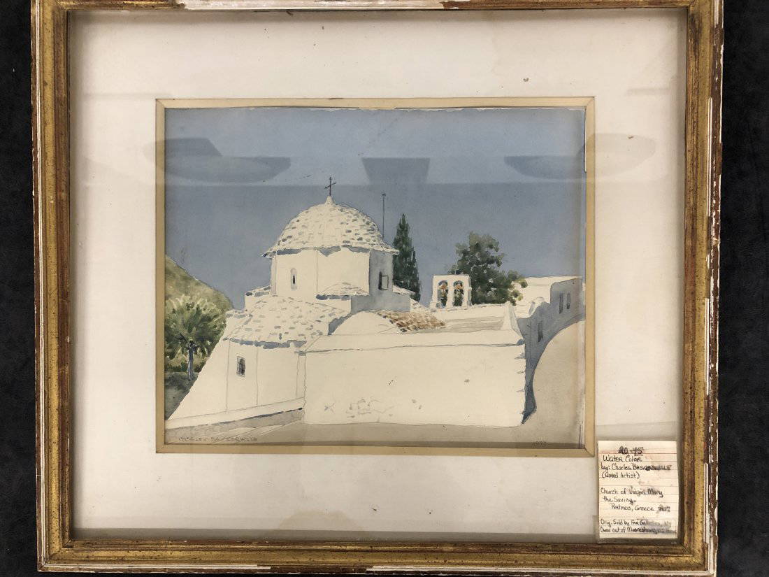 Charles Baskerville Signed Watercolor Auction