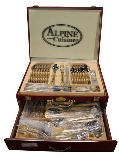 Alpine "gucci Inspired" Cuisine 72 Piece Stainless Flatware Set