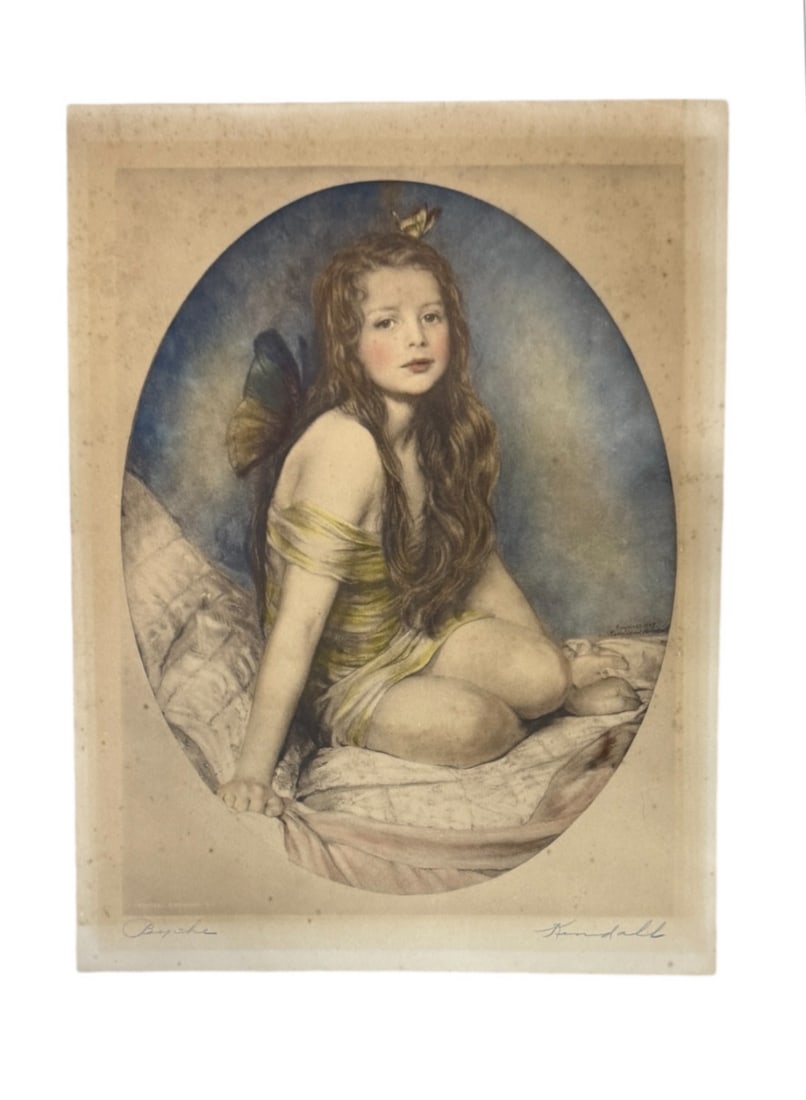 Chromolithograph Titled "psyche" By American Artist William Sergeant ...