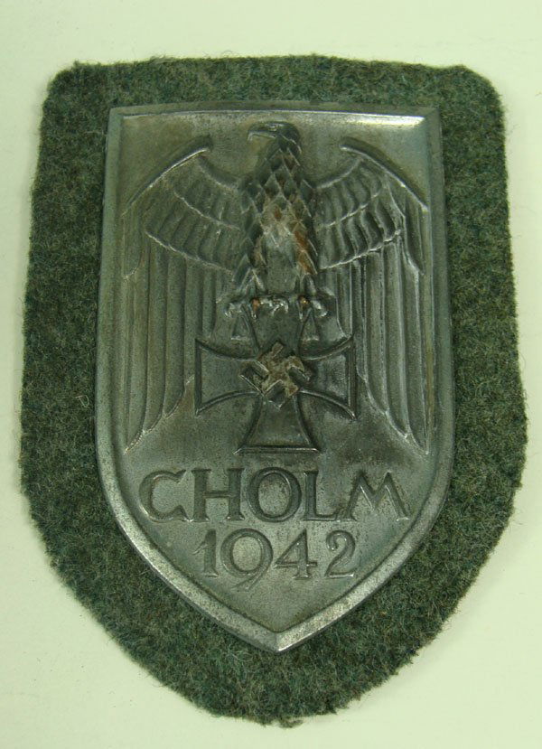 313: German WWII Cholm Shield Badge - May 22, 2010 | Malachite Auction ...