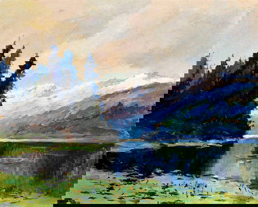 Sydney Mortimer Laurence (1865-1940) - "auke Lake, Alaska" Auction