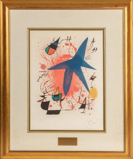 Joan Miro (spanish, 1893 1983) "blue Star"