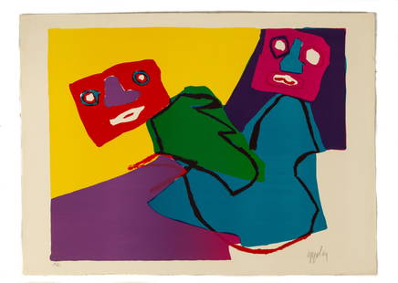Karel Appel Untitled Lithograph Artists Proof