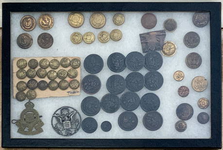 Collection Of Pre Civil New York Military Buttons Albert Ny10