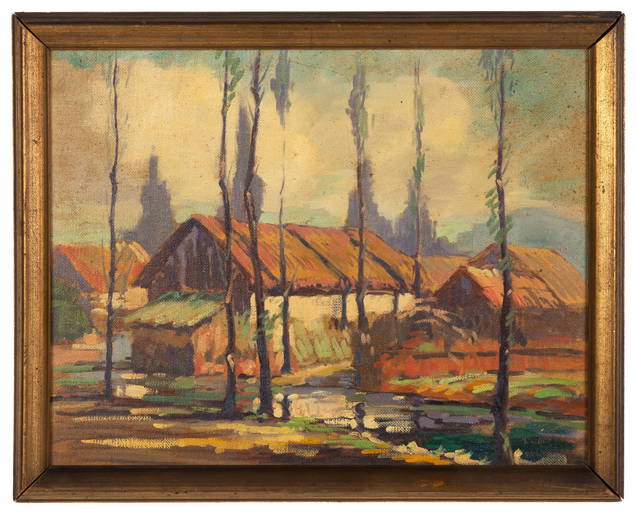 Martin Fischer (Early 20th Century) "Floating Islands of Xochimilco ...