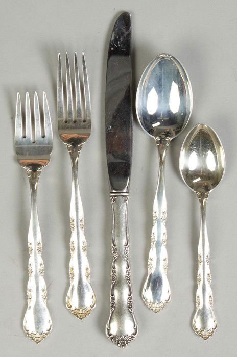 Kirk Sterling Flatware Set - Cheryl Pattern - Mar 24, 2012 | Cottone ...