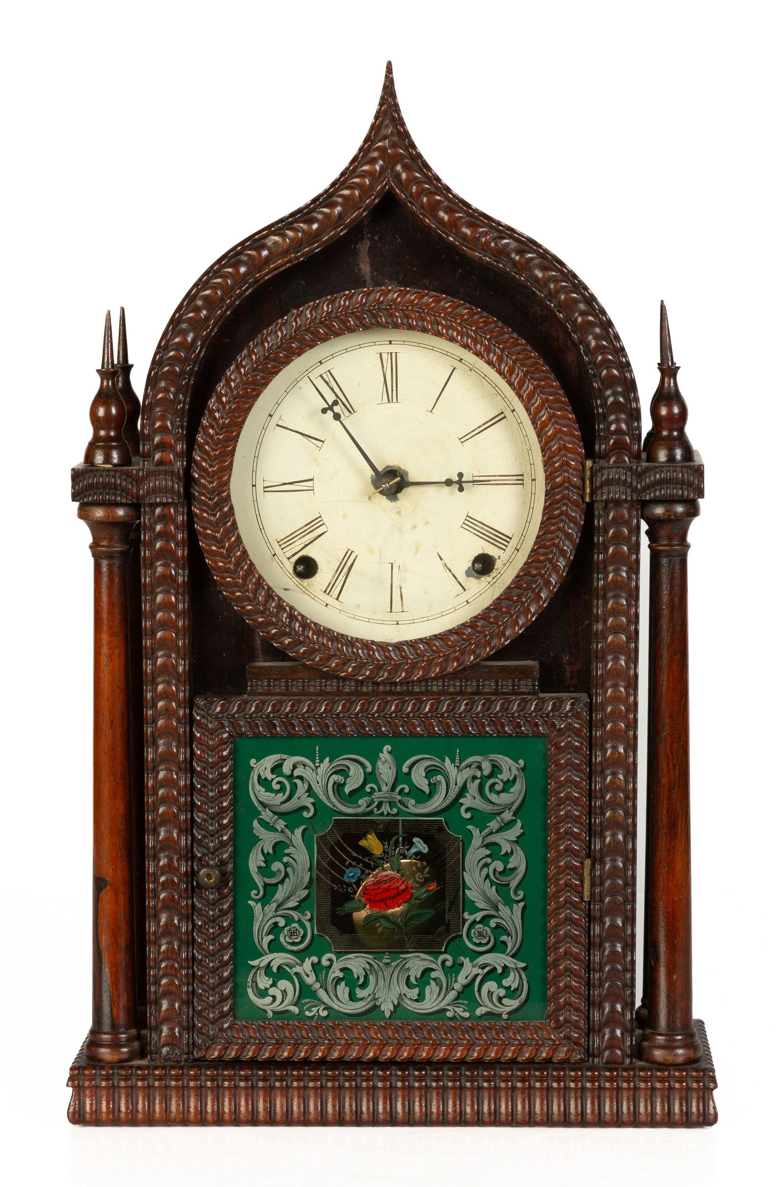 J.c. Brown Full Ripple Steeple Clock