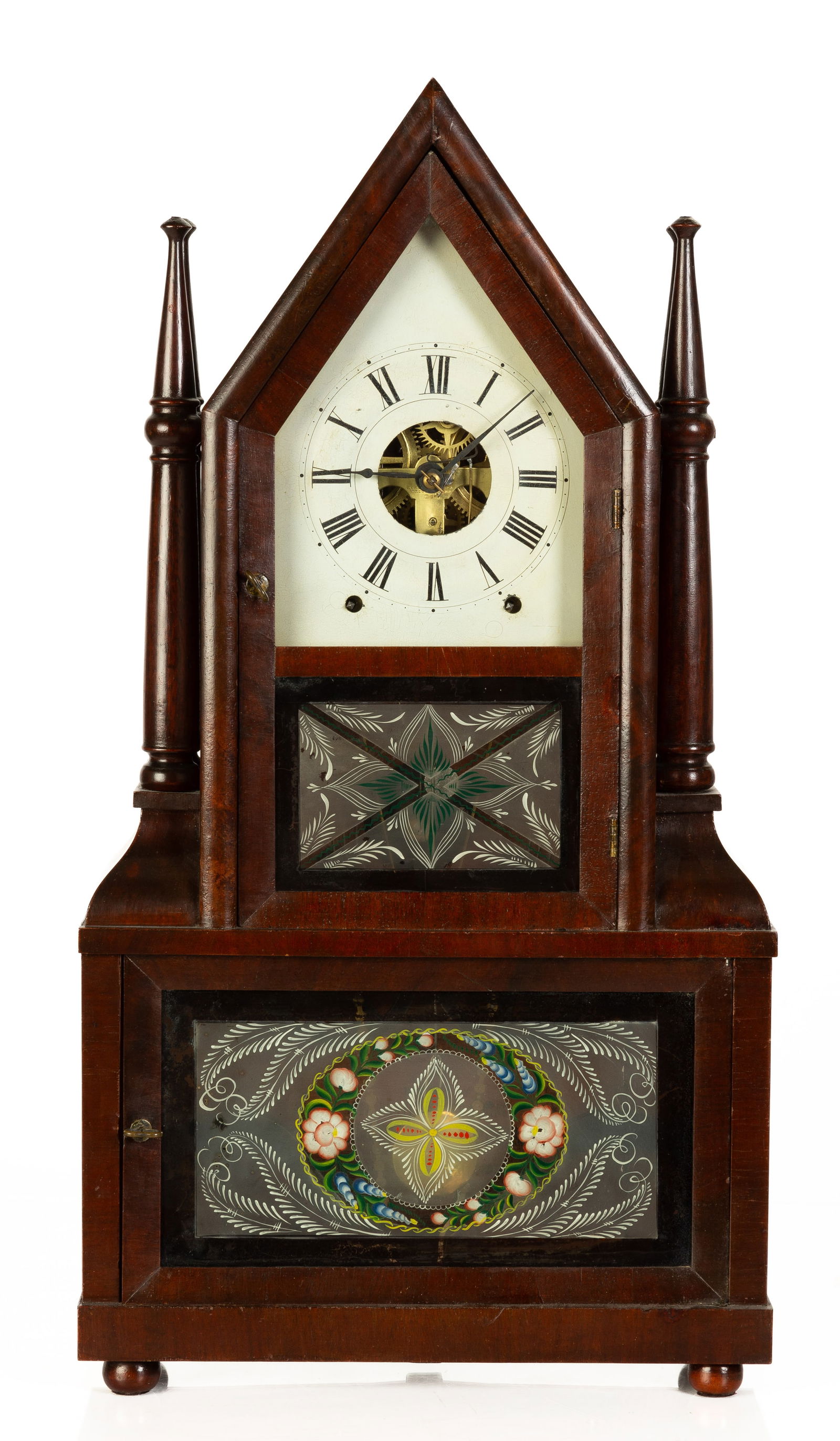 Birge & Fuller Eight Day Candlestick Wagon Spring Clock Auction