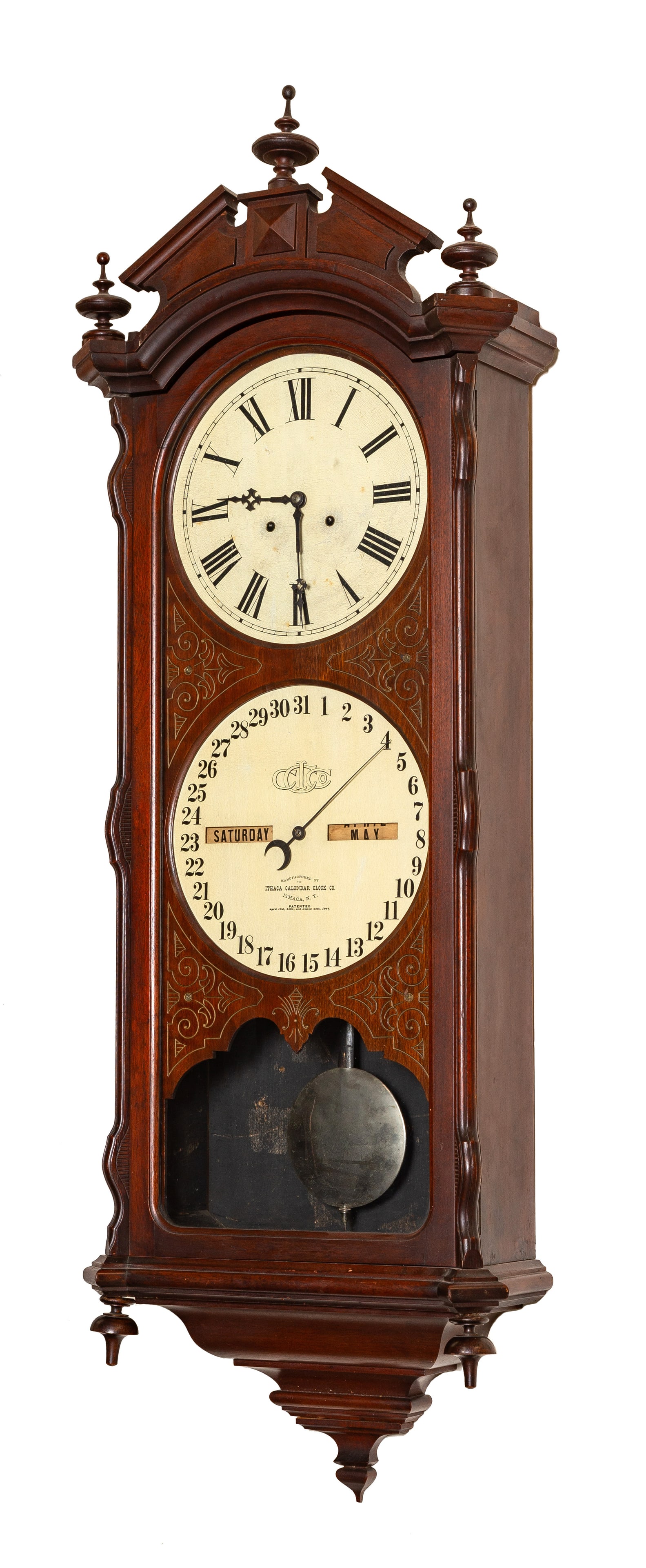 Ithaca Calendar Clock Co. "no. 2 Bank" Auction