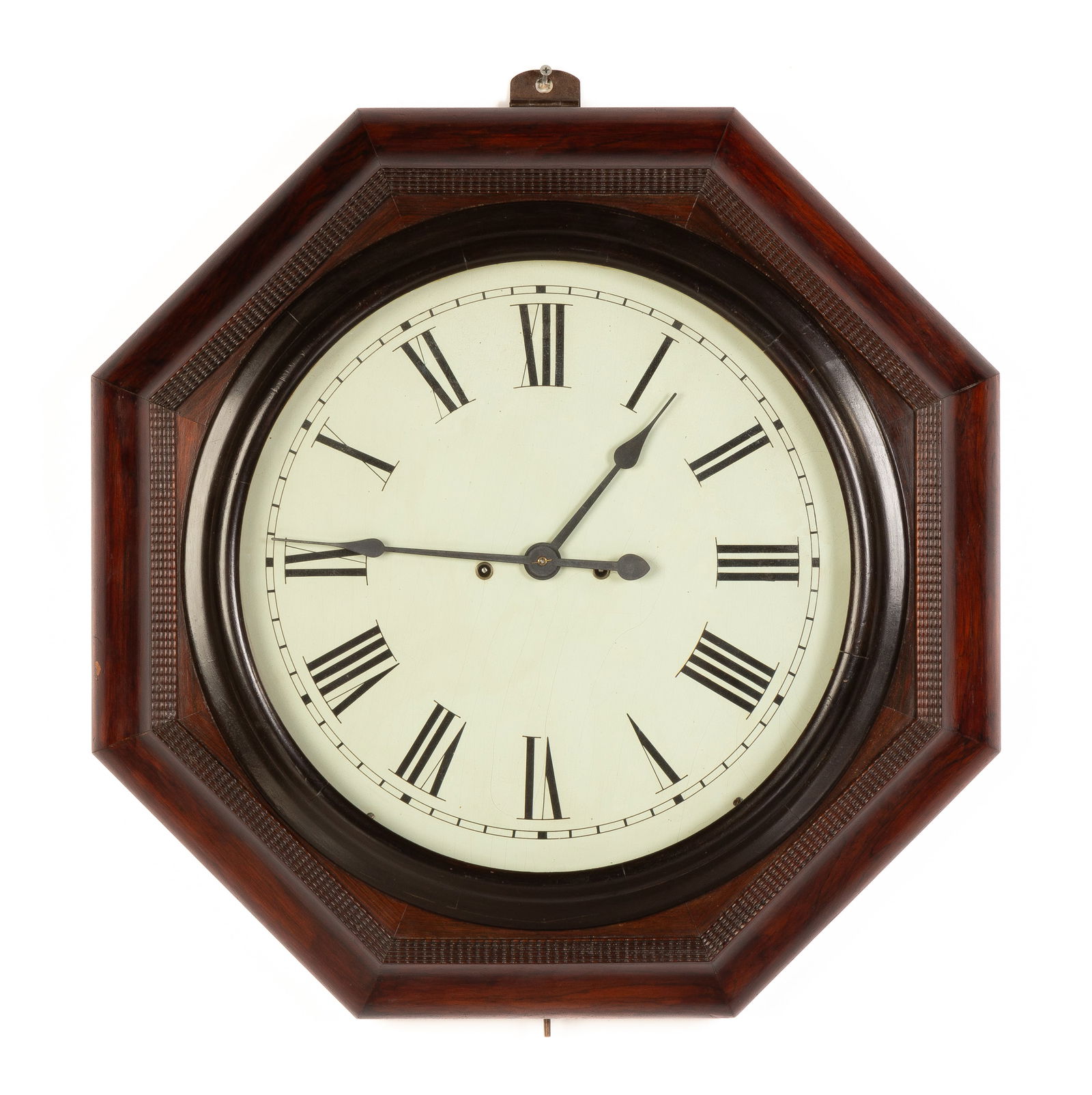 Atkins Clock Co. Large Ogee Octagon Ripple Clock Auction