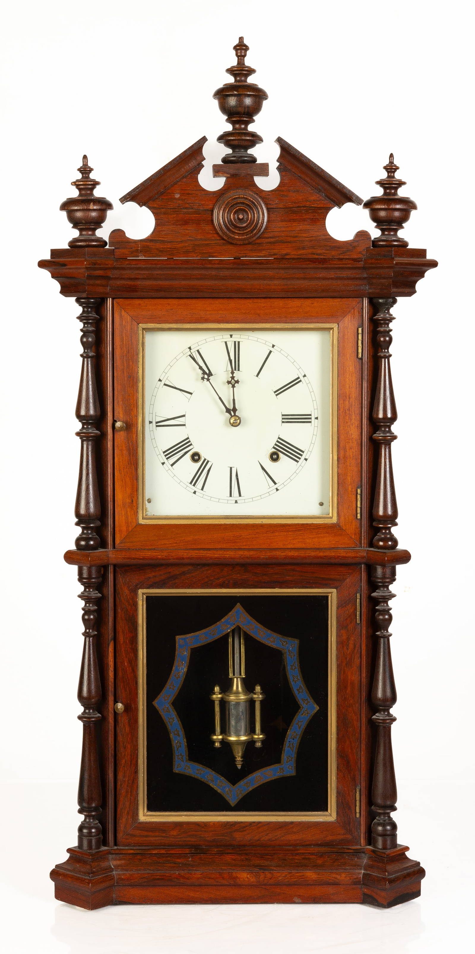 Welch, Spring, And Co. Rare Square Dial Time And Strike Shelf Clock Auction
