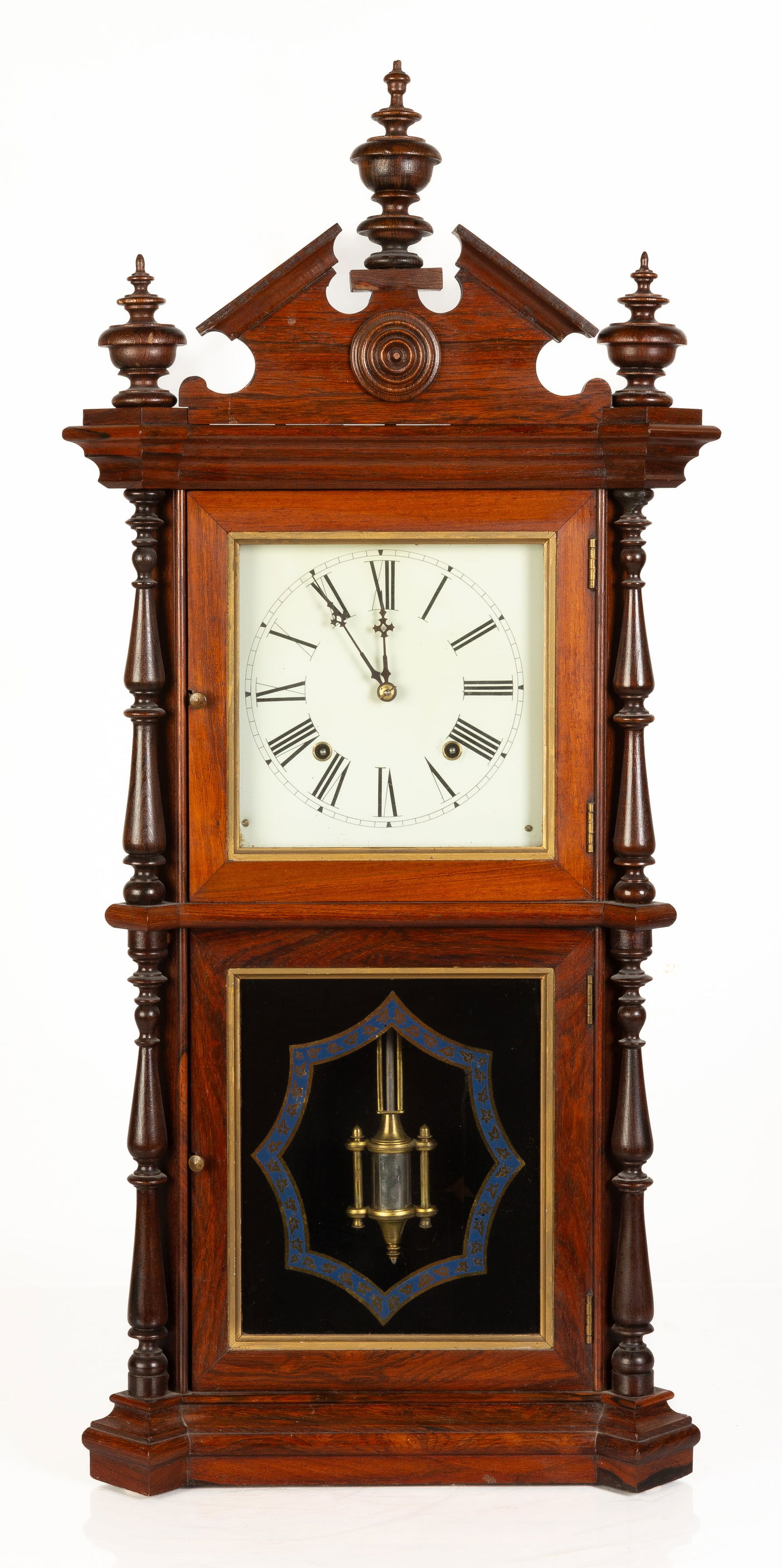 Welch, Spring, And Co. Rare Square Dial Time And Strike Shelf Clock Auction
