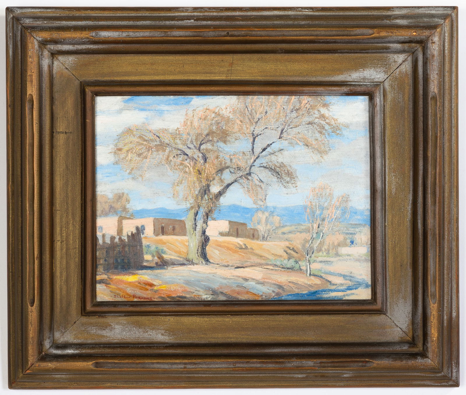 Sheldon Parsons (american, 1866-1943) Adobe/pueblo Scene Auction