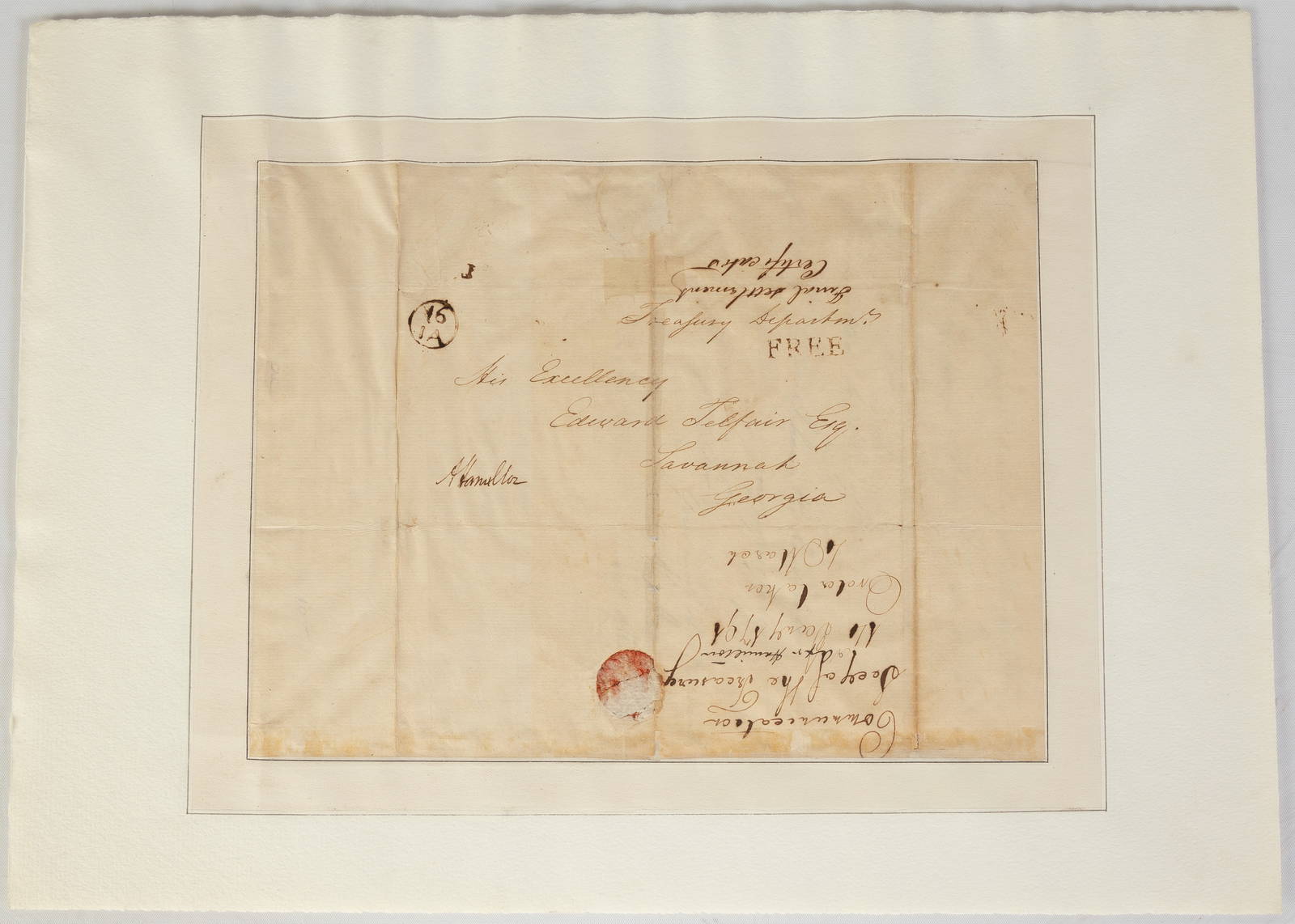 Alexander Hamilton Letter Hamilton, Alexander (1757-1804). Letter ...