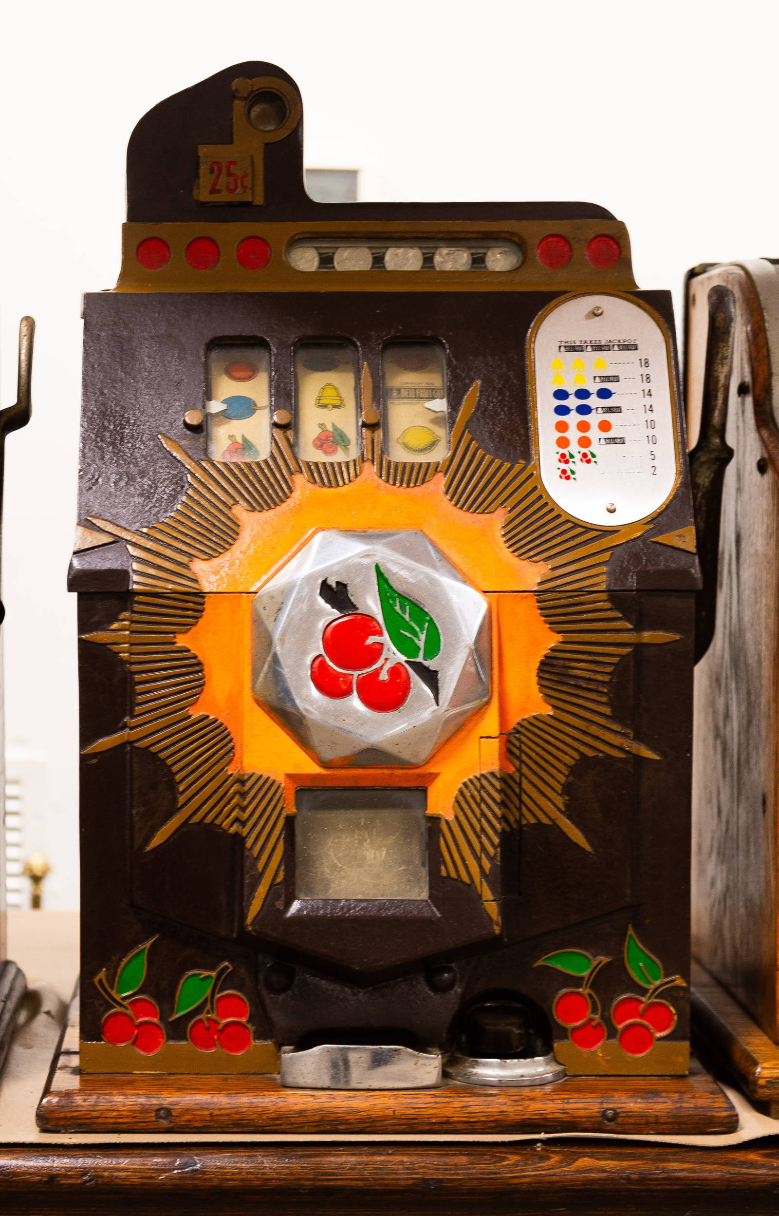 Mills 25c Bursting Cherries Slot Machine Auction
