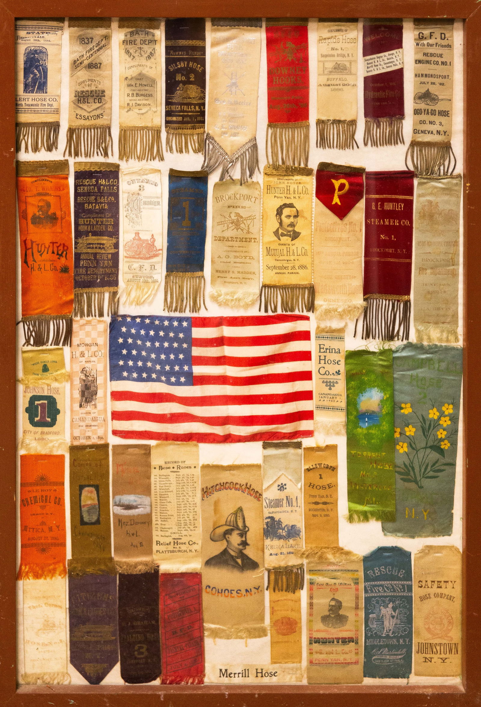 Group Of New York State Fireman's Parade Ribbons Auction