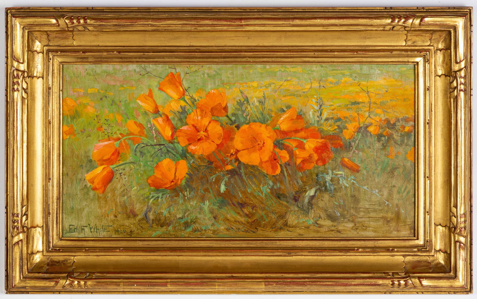 Edith White (american, 1855-1946) "california Poppies" Auction