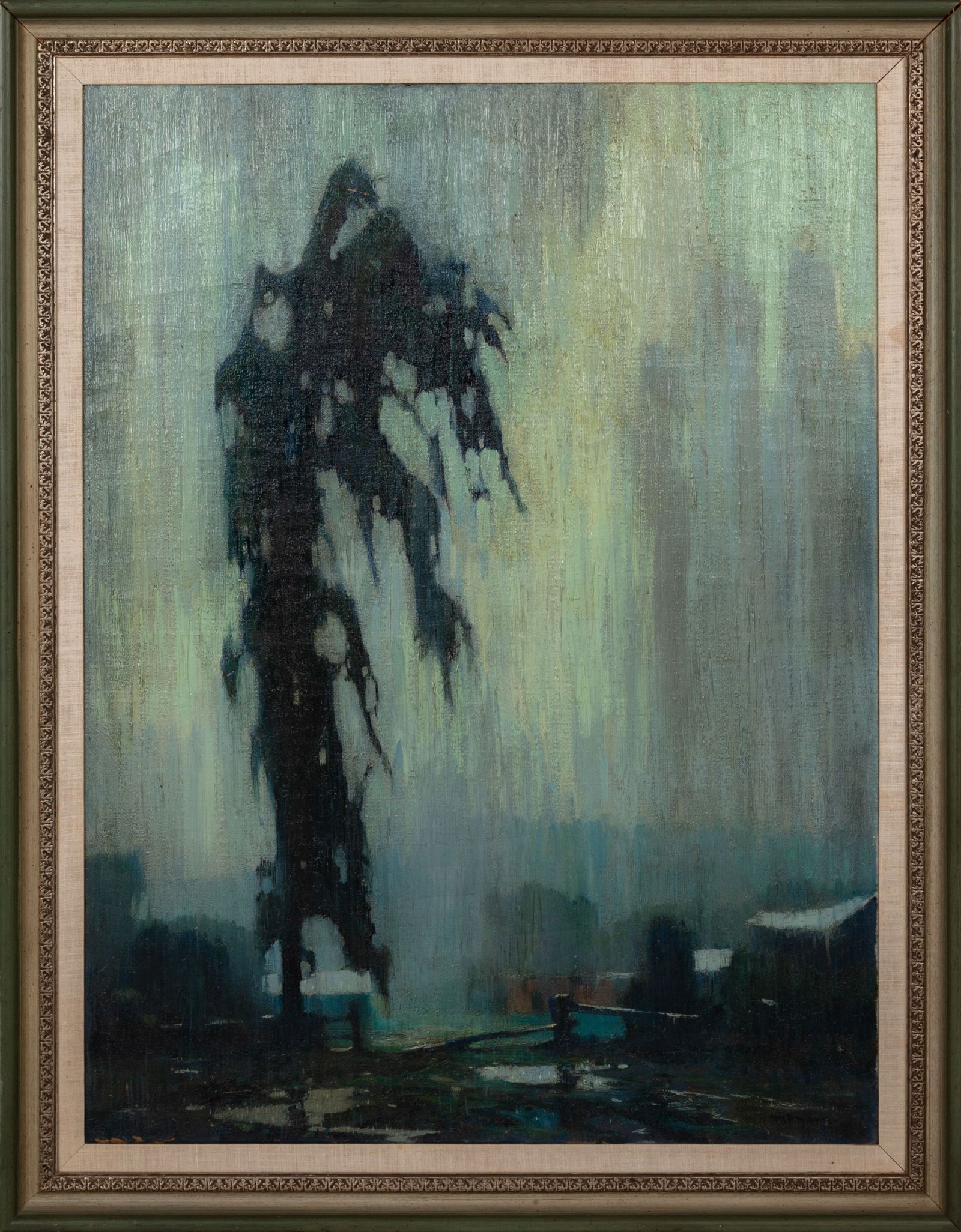 Roy Mason (american, 1886 - 1972) "down Pour" Auction