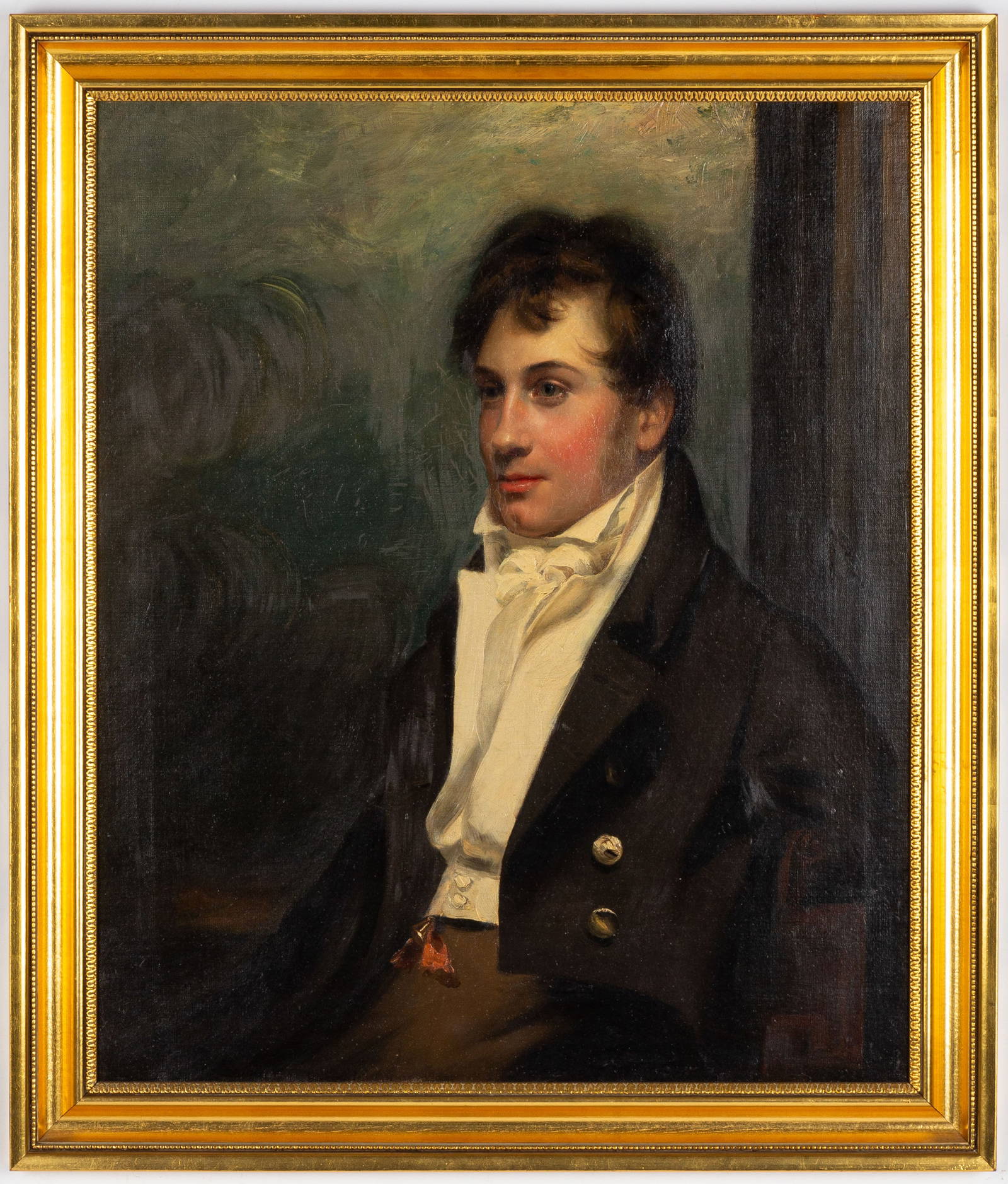 19th Century Portrait Painting Of A Gentleman Auction